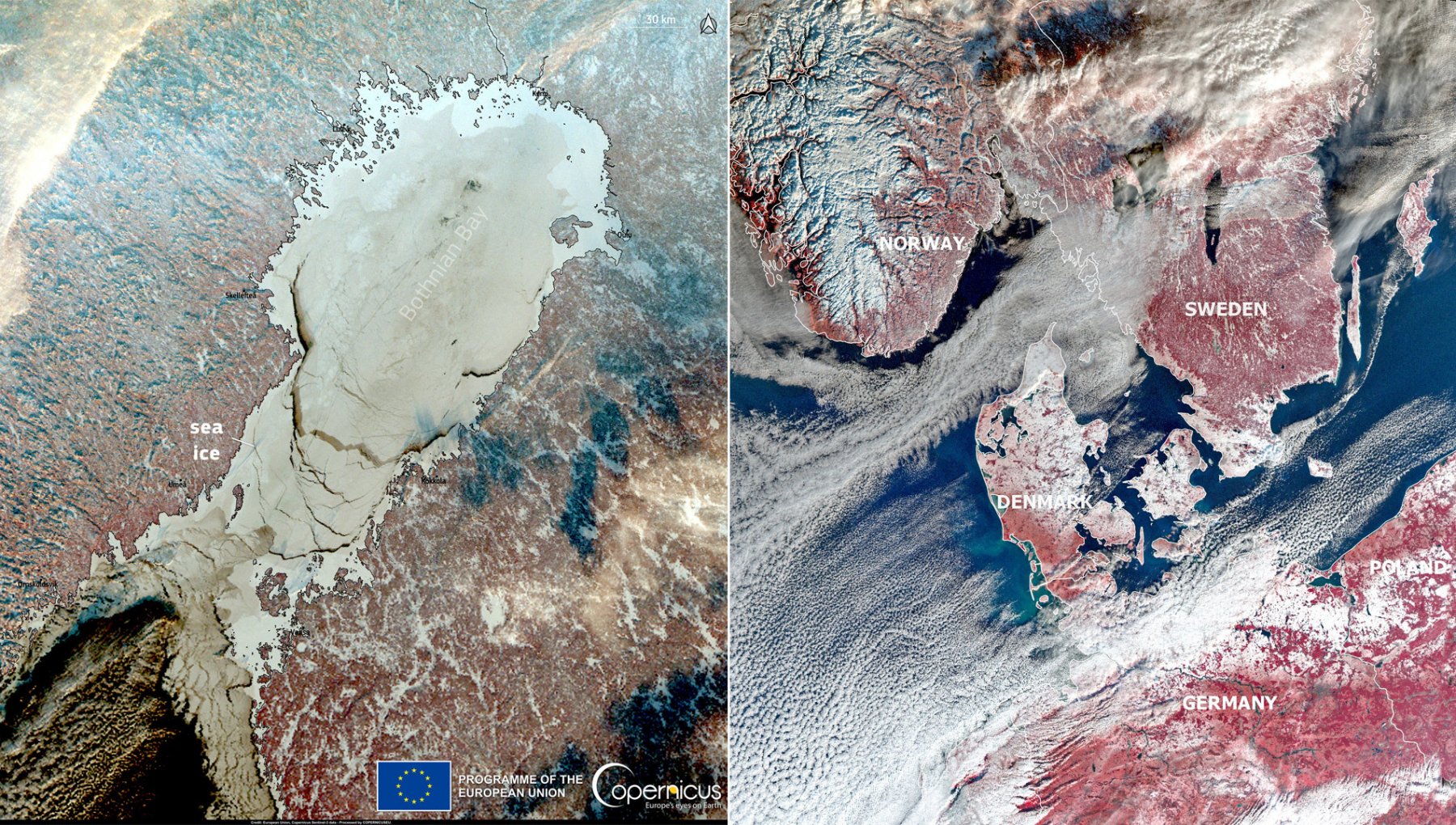 La baia ghiacciata in Finlandia, a sud caldo record. L’inverno europeo ...