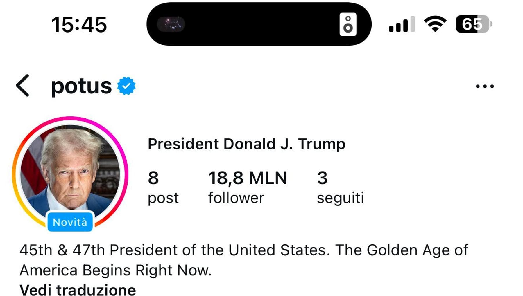 Ecco come vi siete ritrovati a seguire Trump e Vance su Instagram senza ...
