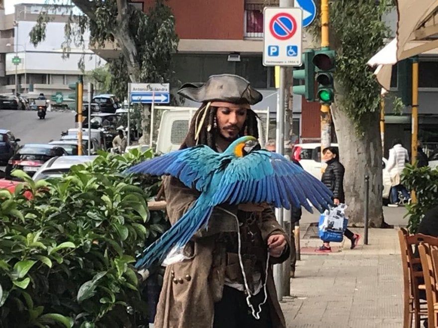 Jack Sparrow a Bari per la vigilia di Natale: il sosia di Johnny Depp ...