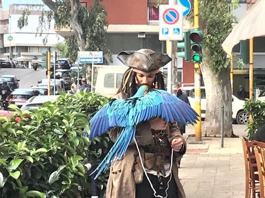 Jack Sparrow a Bari per la vigilia di Natale: il sosia di Johnny Depp ...
