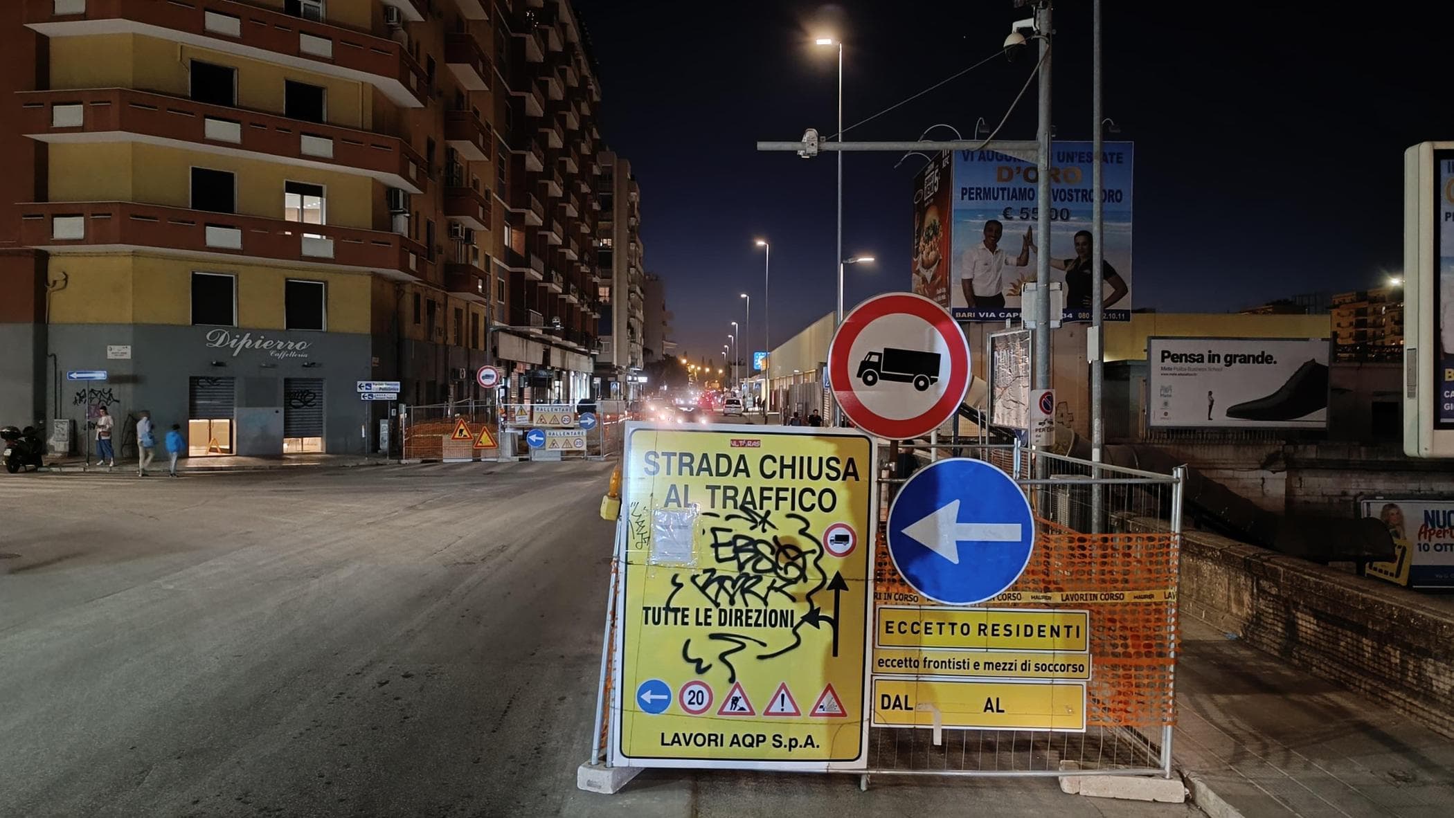 Bari, tratto di via Capruzzi chiuso per una settimana per i lavori dell ...