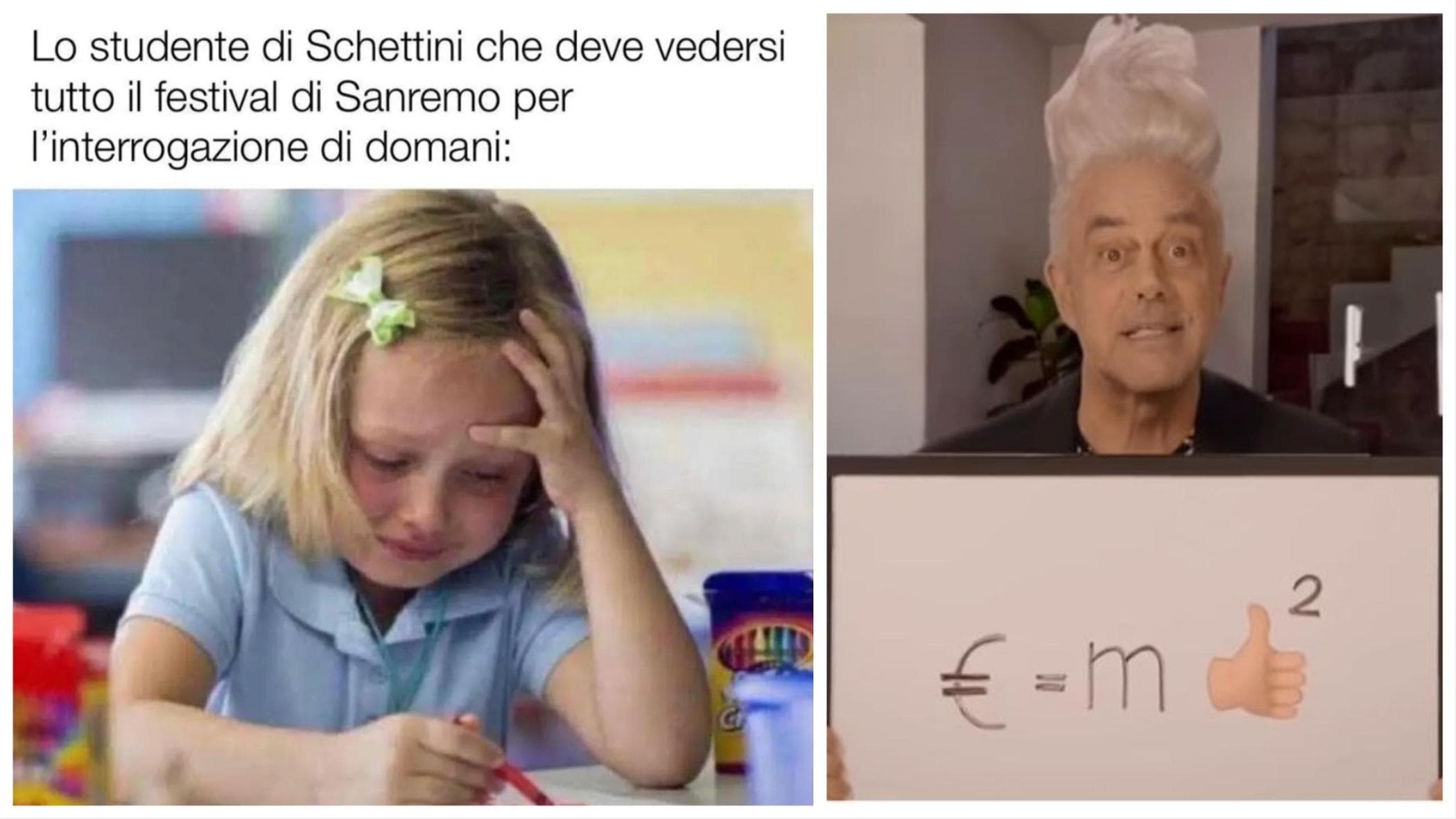 Monologo a Sanremo, pioggia di meme per il prof Schettini. E Crozza ...