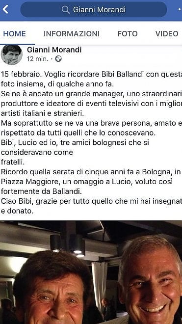 Morandi: "Io, Lucio e Bibi come fratelli" - la Repubblica