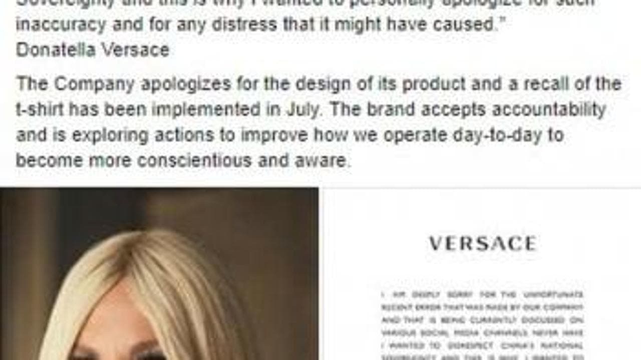 Cina, polemica per le magliette Versace: immediate le scuse dell ...