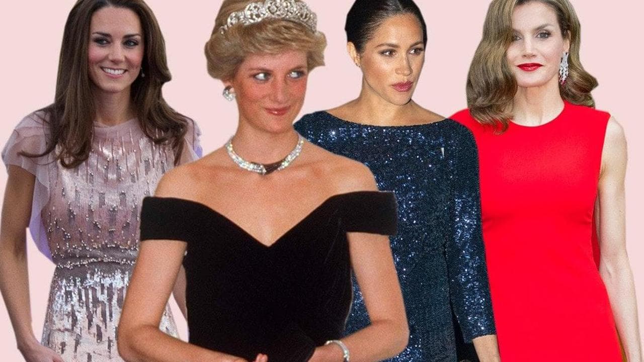 Da Lady Diana a Kate, da Letizia di Spagna a Meghan, gli abiti da sera ...