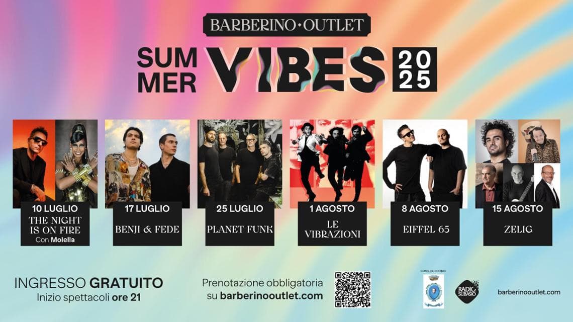 Spettacoli e concerti gratuiti al Barberino Outlet dal 10 luglio al 15 ...