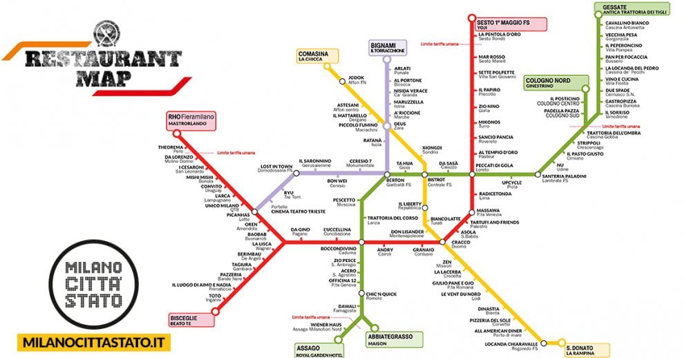 Milano, la mappa del metrò si fa gourmet: la fermata è al ristorante ...