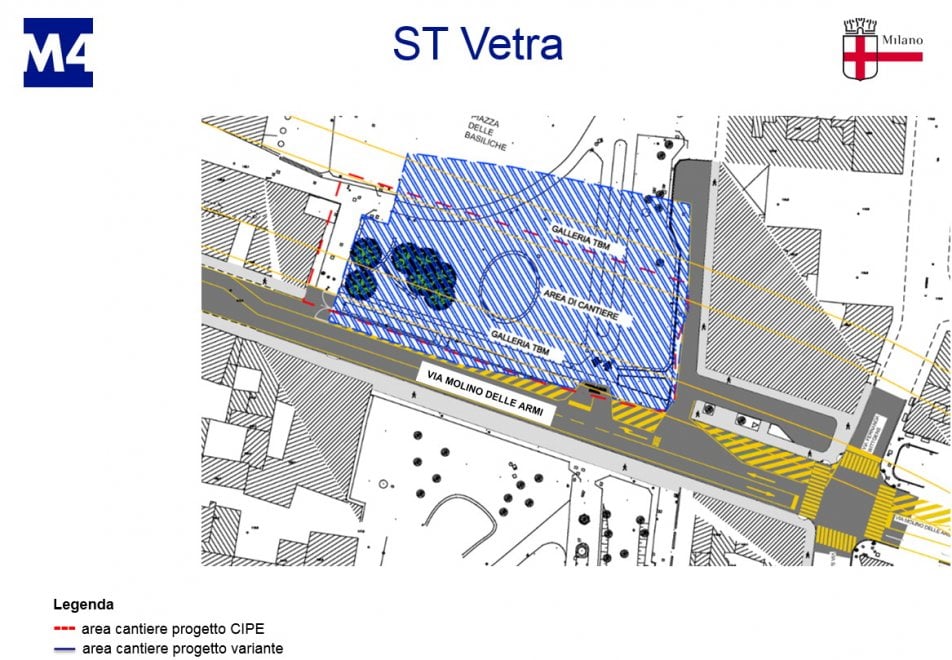 M4, via ai grandi lavori in pieno centro a Milano: ritoccata la mappa ...