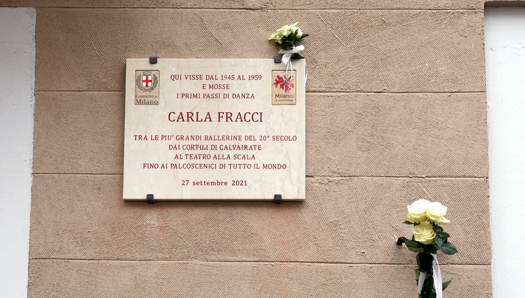 Carla Fracci figlia della Milano popolare: una targa per ricordarla ...