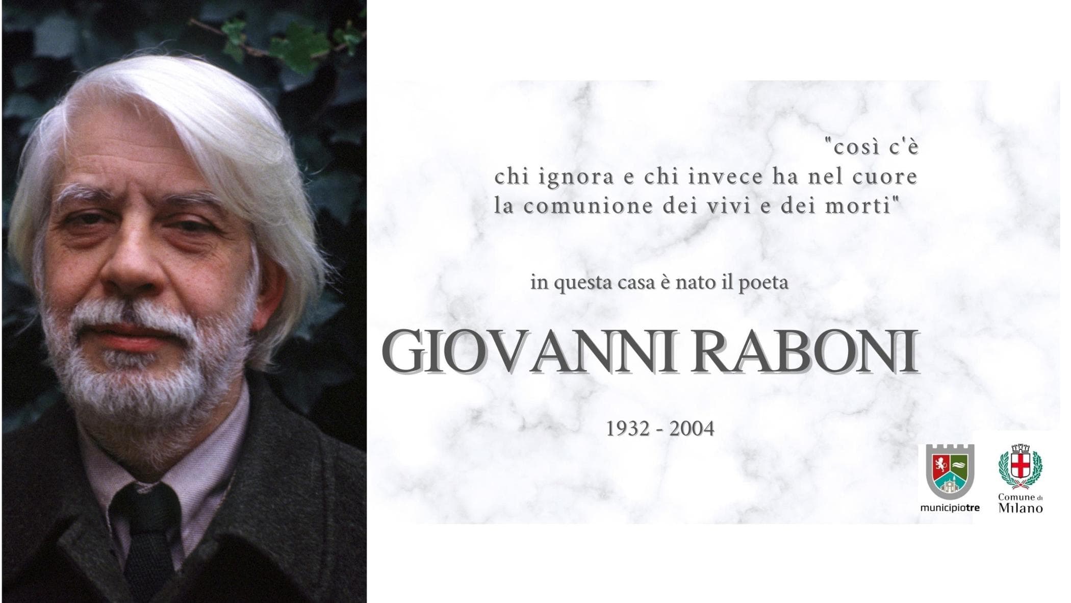 Una targa per Giovanni Raboni, il Comune di Milano dice sì: il ricordo ...