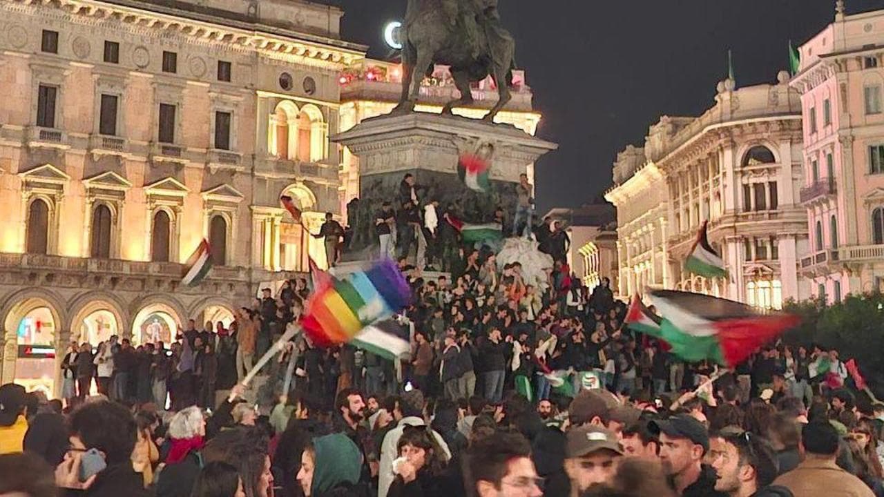 Milano, la manifestazione di oggi per la Flotilla e Gaza in diretta ...