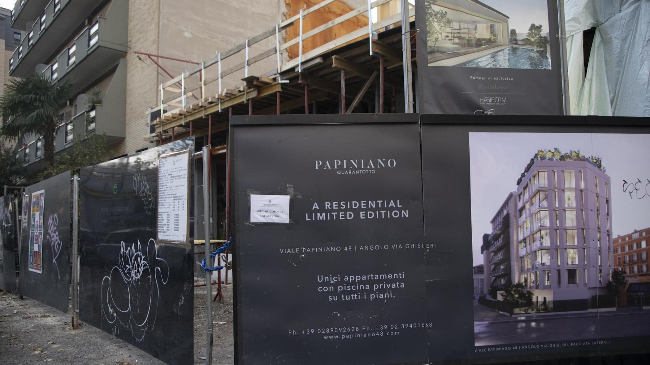 Urbanistica, nuovo sequestro del cantiere di Papiniano 48. Riesame ...