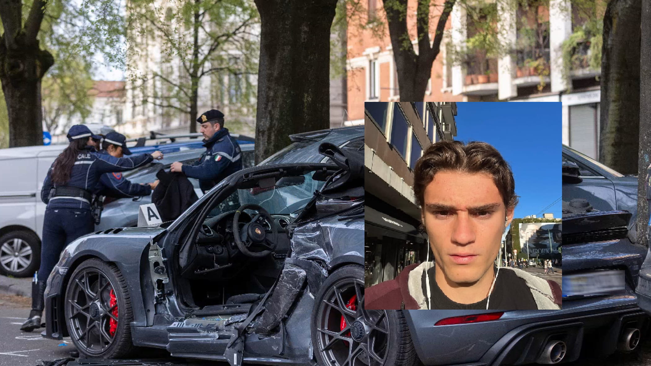 Milano, Porsche si schianta contro auto in sosta: morto il 21enne ...