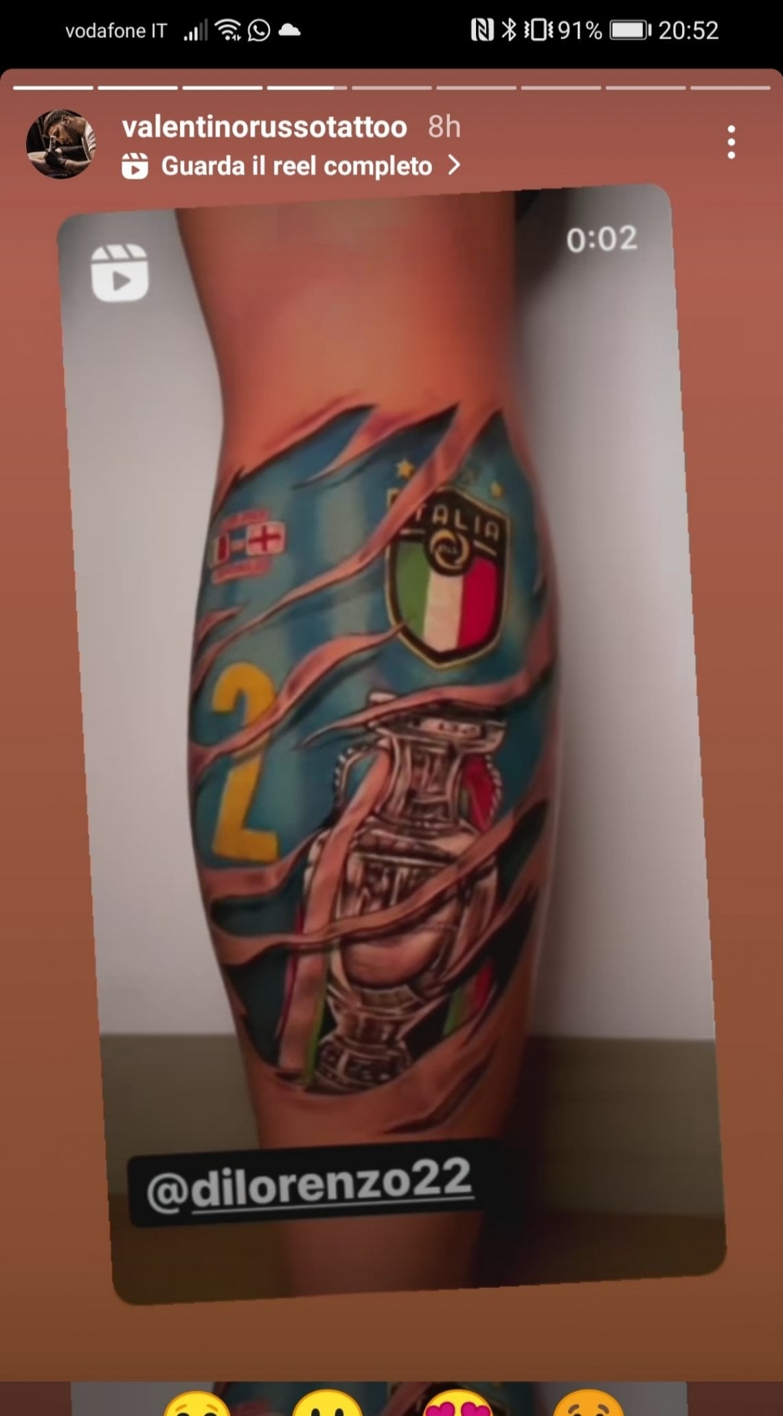 Napoli, Insigne e Di Lorenzo, tatuaggio speciale per celebrare la ...