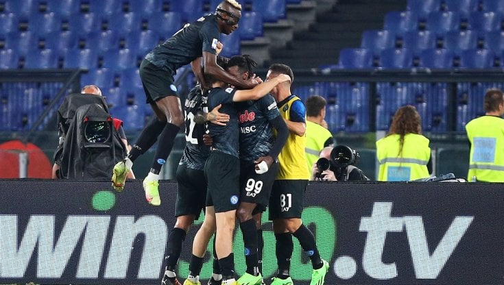 Napoli show, De Laurentiis lo applaude "Complimenti a Spalletti e alla ...