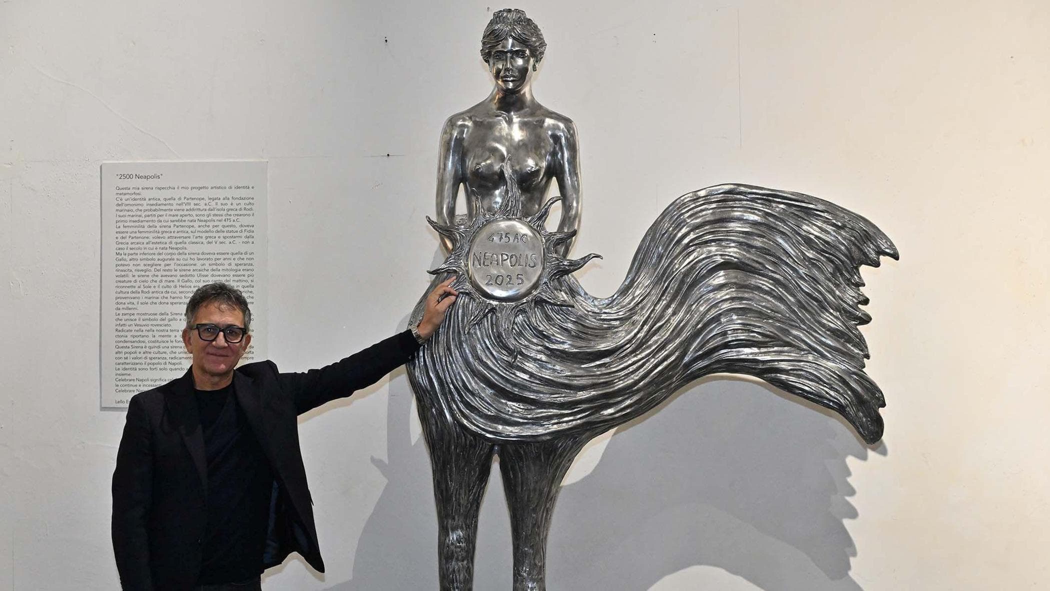 Napoli, ecco la sirena Parthenope. Lello Esposito: “La statua ...