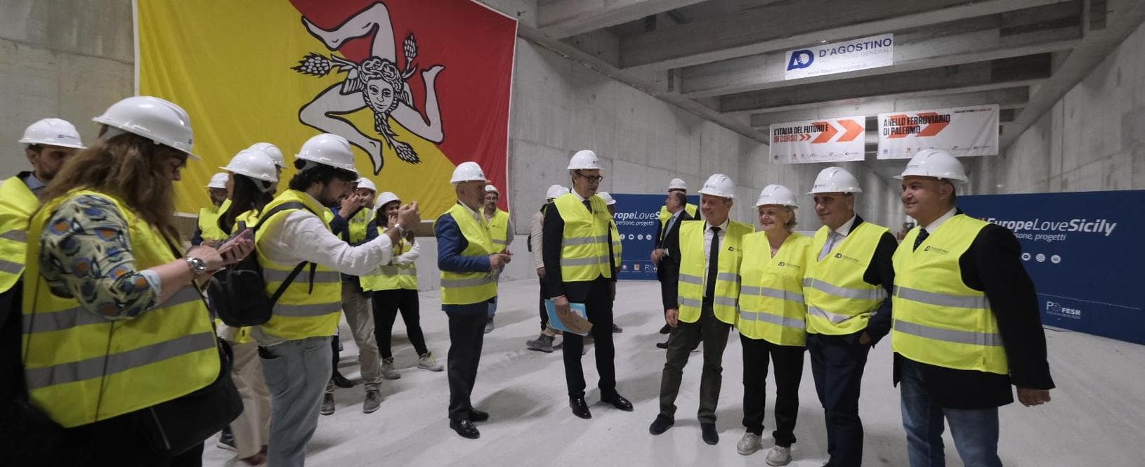 A Palermo la commissaria Ue, svelata la stazione Politeama dell'anello ...
