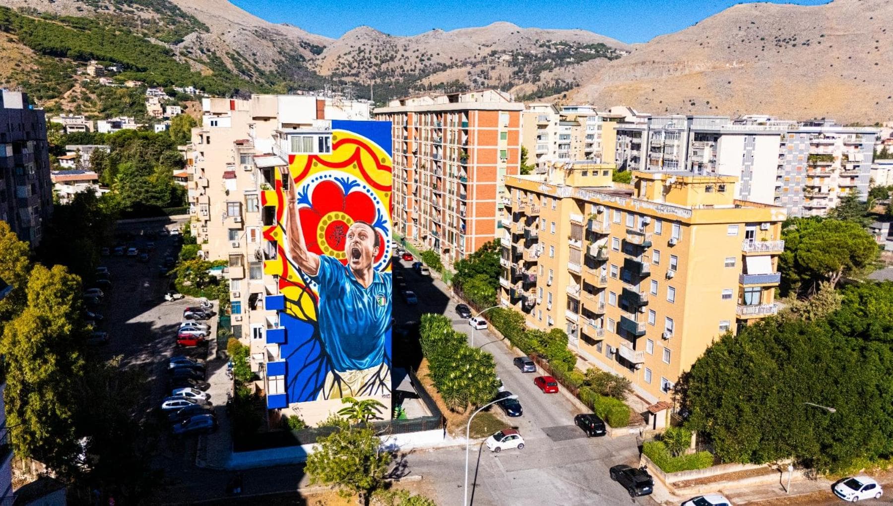 Il murale di Totò Schillaci selezionato per il Best 2025 Street Art ...