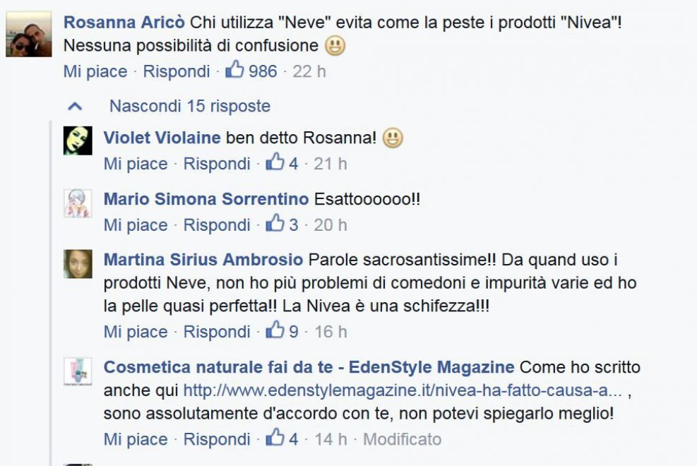 "Golia" Nivea contro "Davide" Neve Cosmetics: l'epilogo della causa ...
