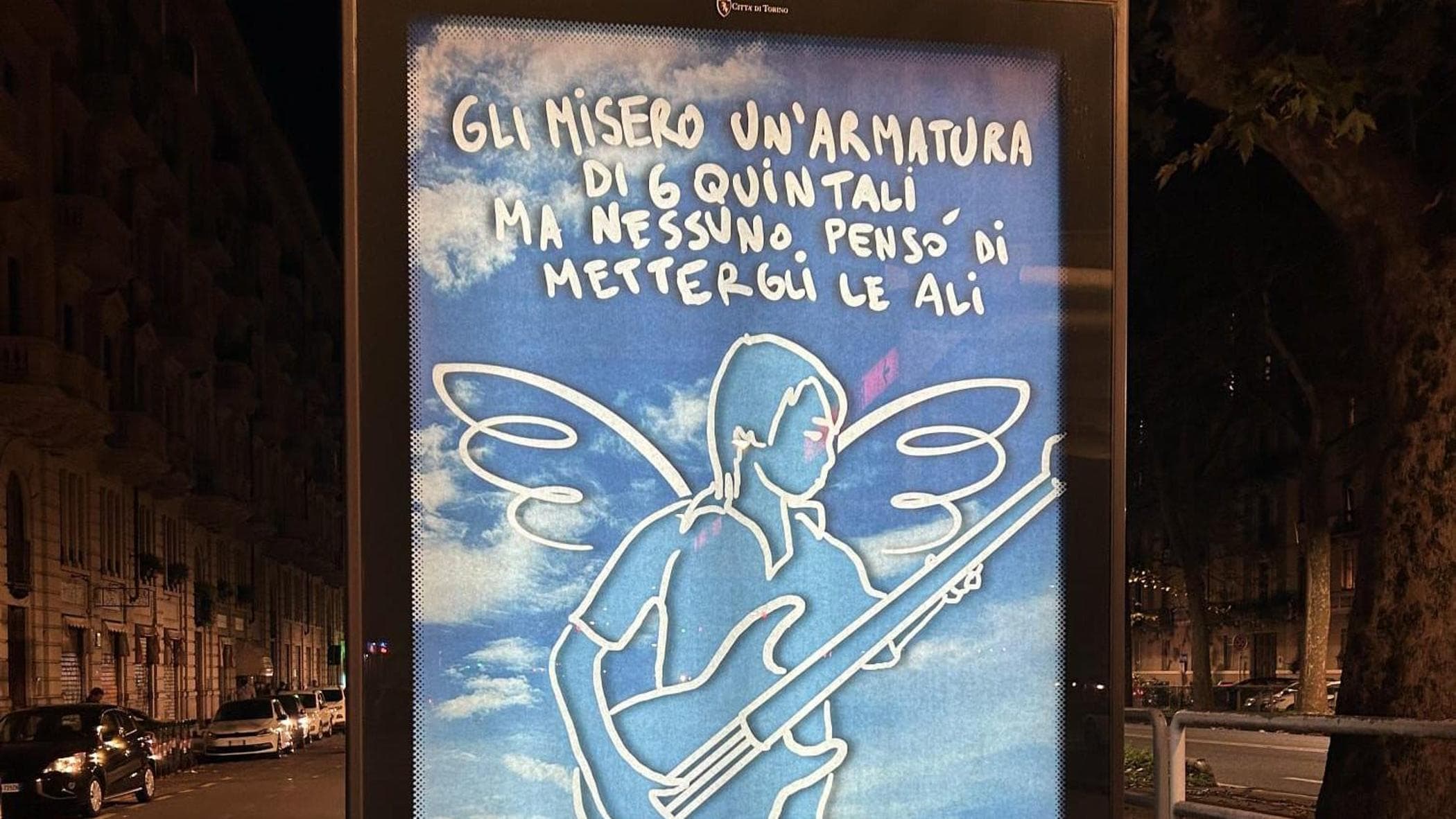 Lo street artist Villa dedica il nuovo manifesto a Paolo Mendico ...