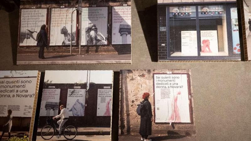 Le donne cancellate dalla memoria pubblica: 14 banner invadono piazza ...