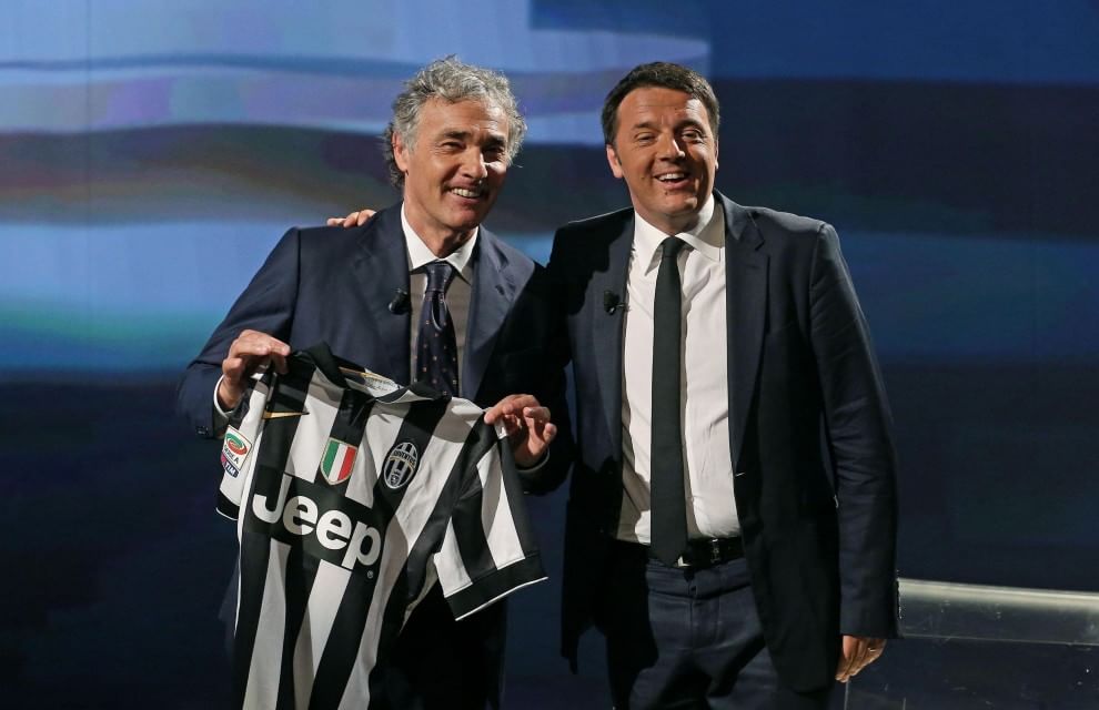 Renzi a L'Arena: Giletti gli fa trovare la maglia della Juve - la ...