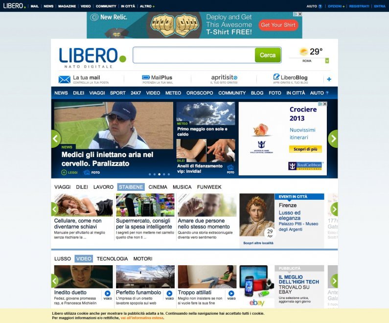 Libero.it cambia look: compie 20 anni e rinnova la home page - la ...