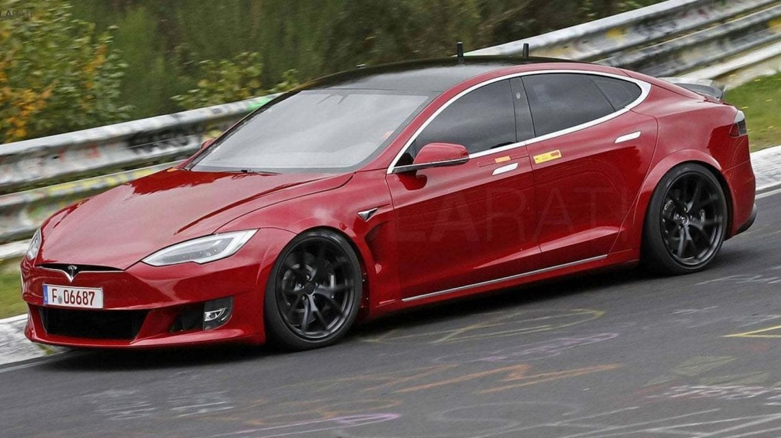 Elegantes Tesla Plaid 0 100 Fotos