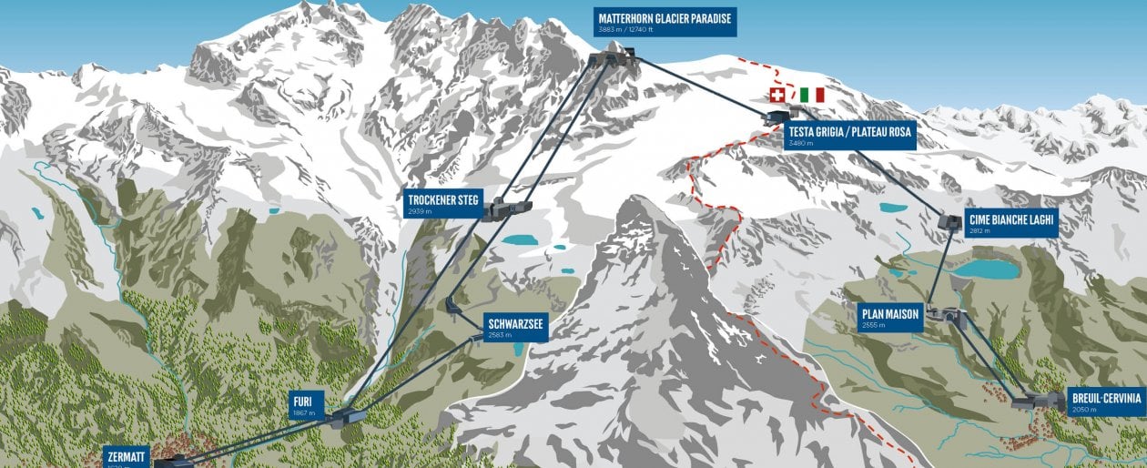 Italia-Svizzera, da luglio il confine Cervinia-Zermatt si passa in ...