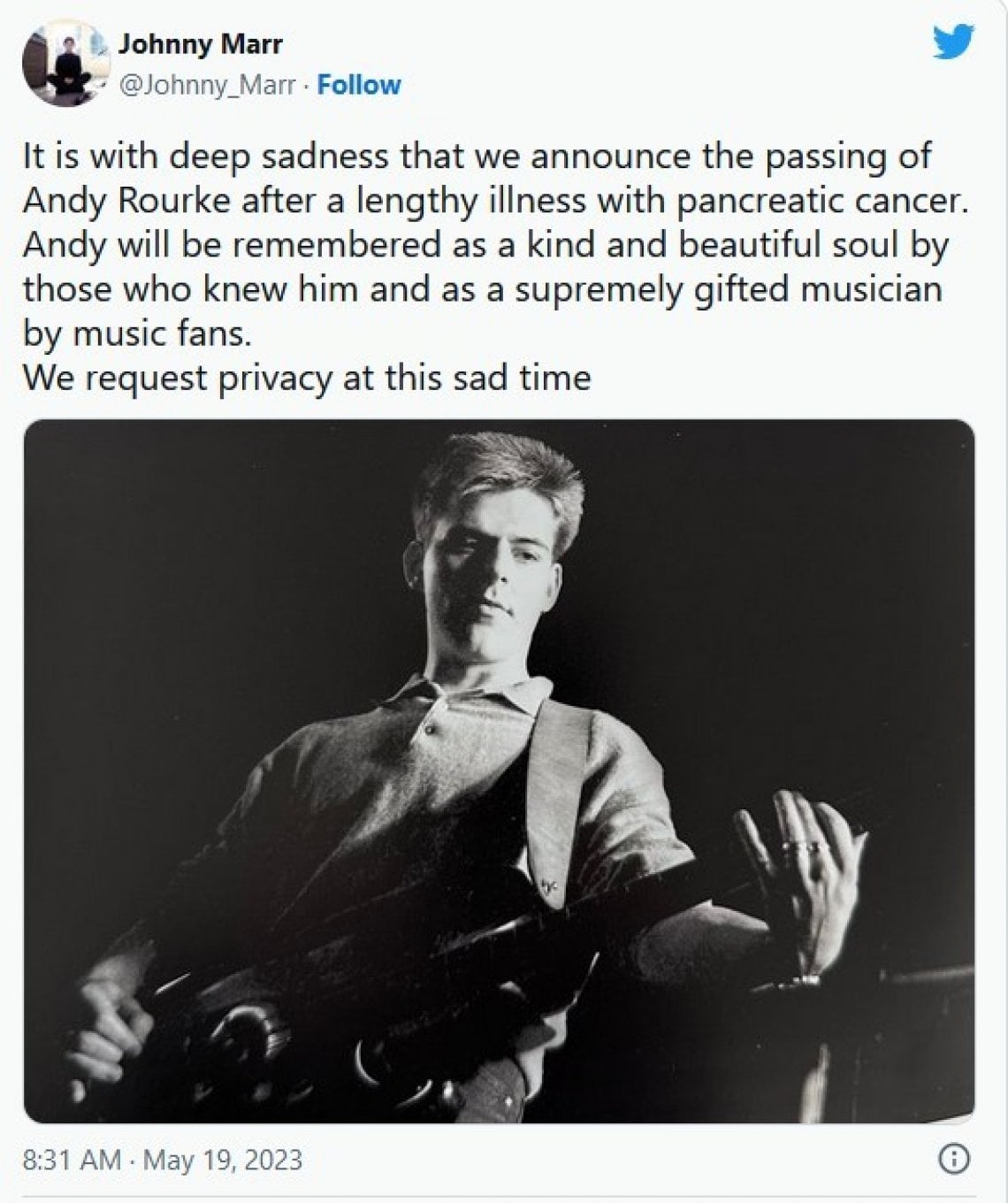 Andy Rourke, morto il bassista degli Smiths a 59 anni - la Repubblica