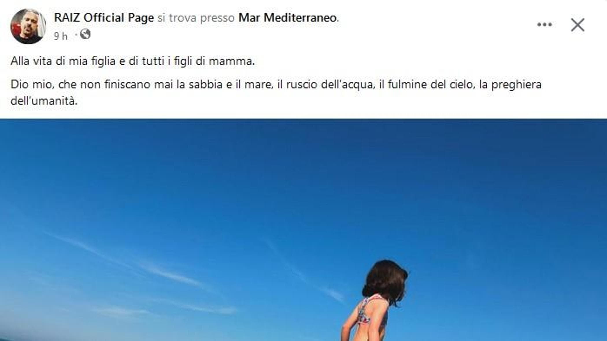 Raiz, dopo la scomparsa della moglie Daniela Shualy, torna sui social ...