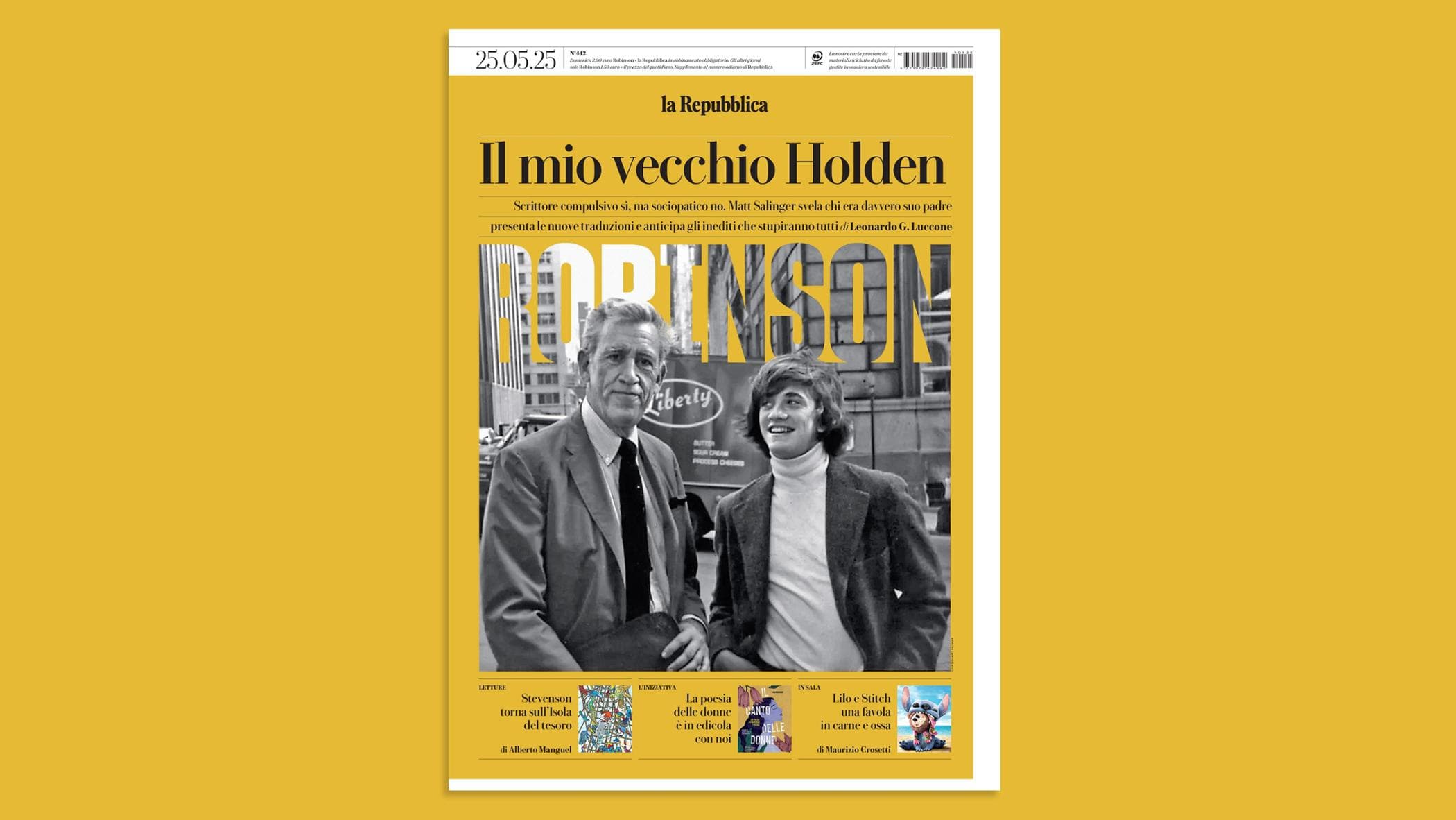 Matt Salinger e il vecchio Holden sul nuovo Robinson - la Repubblica
