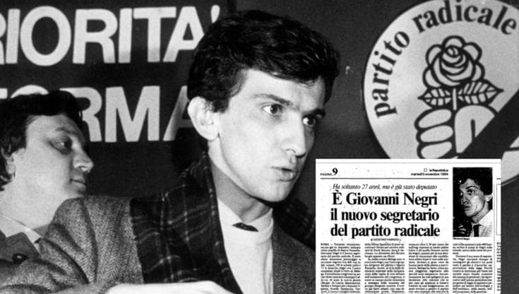 Quando i radicali scelsero Giovanni Negri - la Repubblica