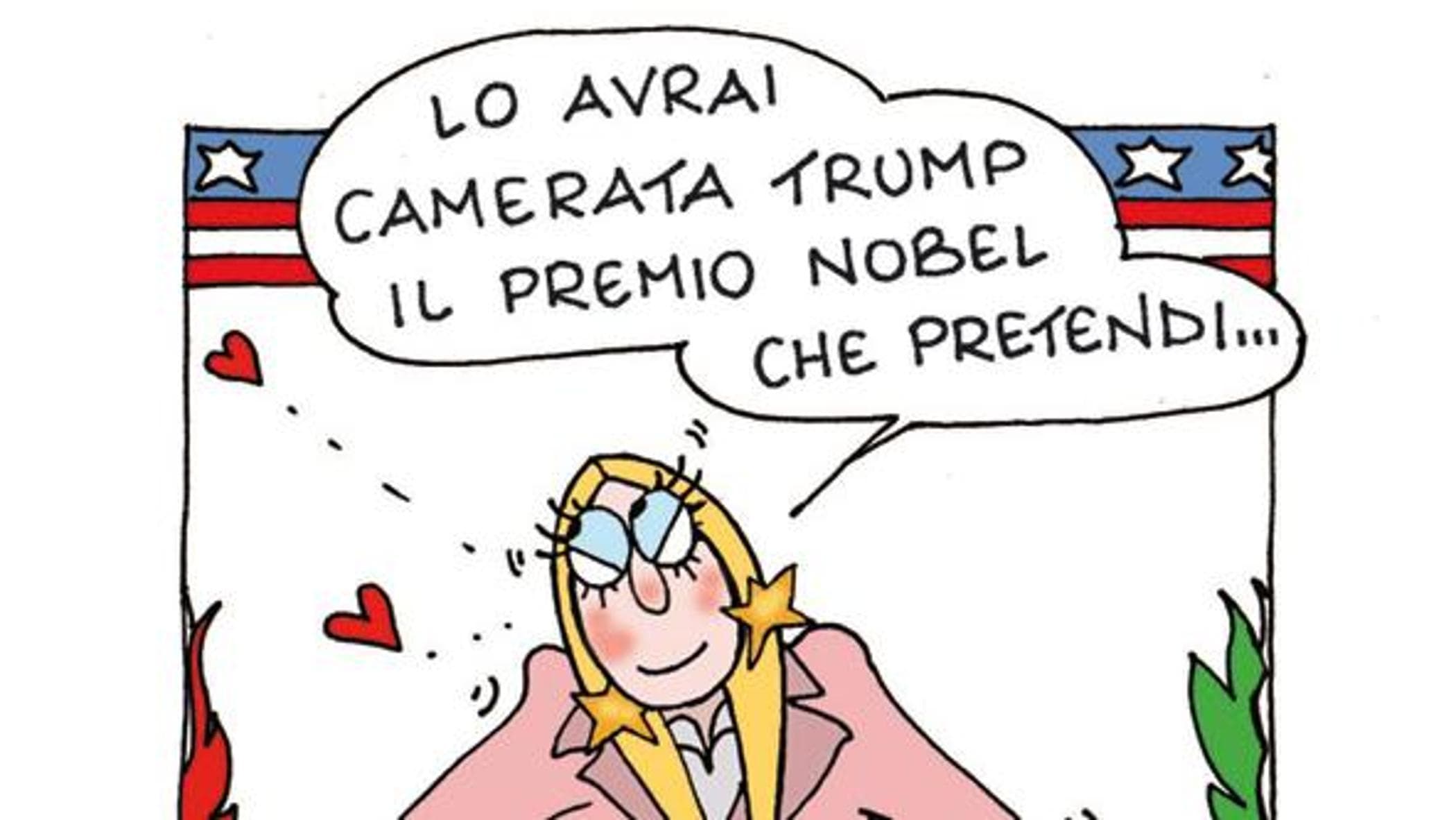 Meloni e Trump nella vignetta di Ellekappa - la Repubblica