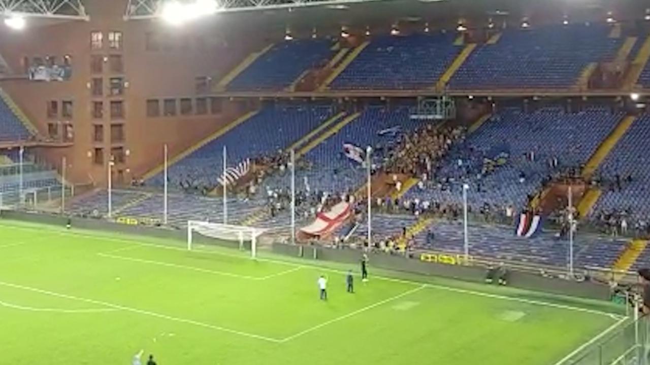 Sampdoria, il saluto del neo acquisto Winks alla gradinata Sud - Il ...