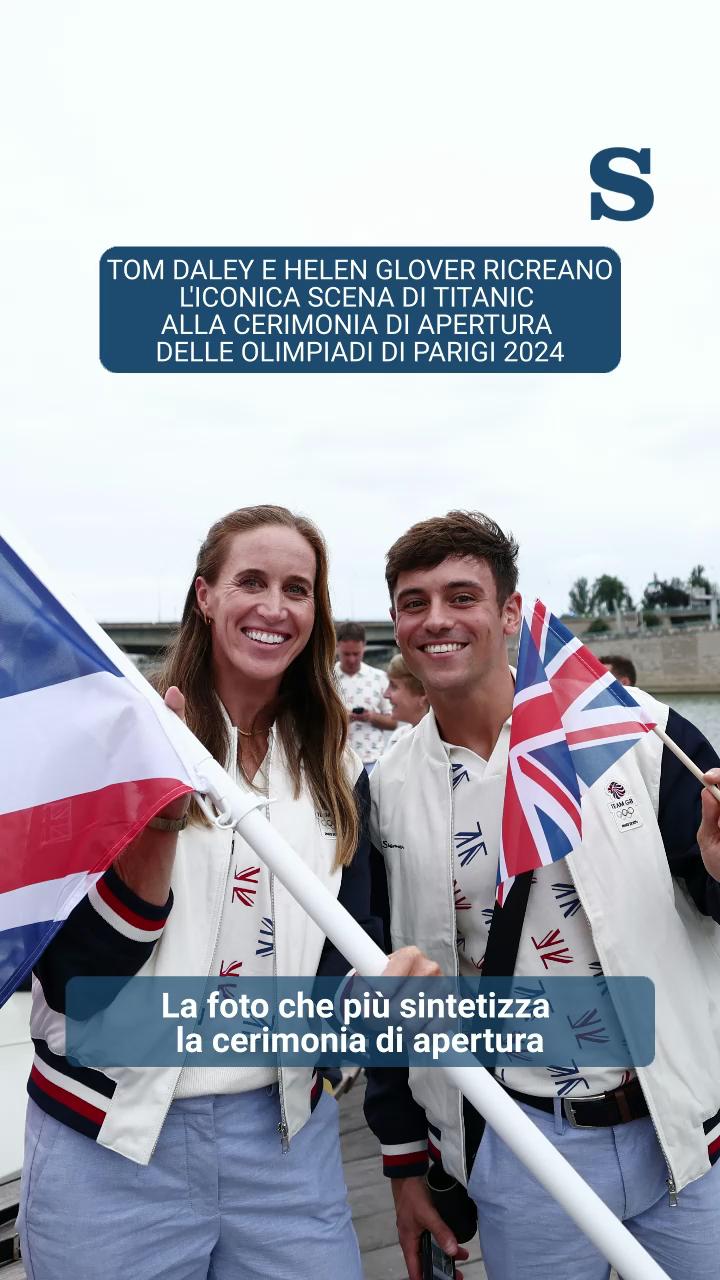 Tom Daley e Helen Glover ricreano l'iconica scena di Titanic alla ...