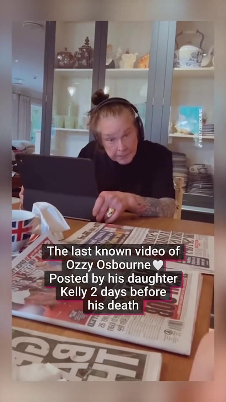 "Good morning": il saluto di Ozzy Osbourne con la figlia due giorni ...