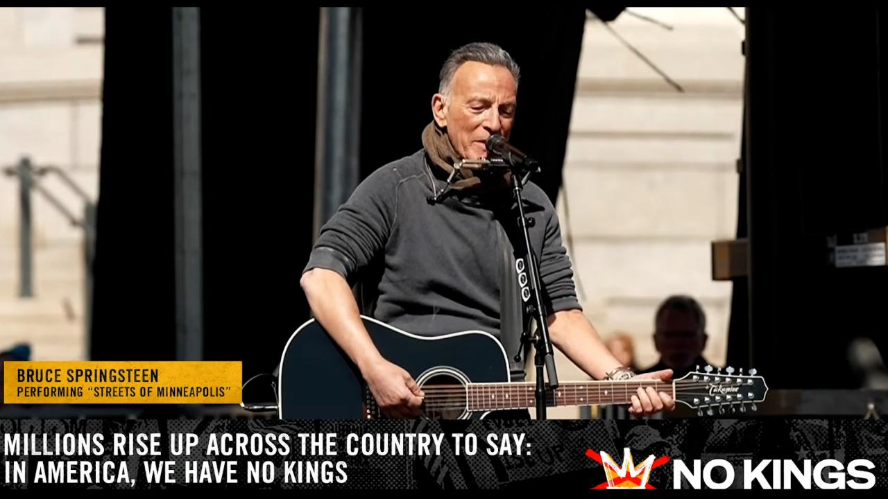 "No Kings", Bruce Springsteen apre la manifestazione in Minnesota ...