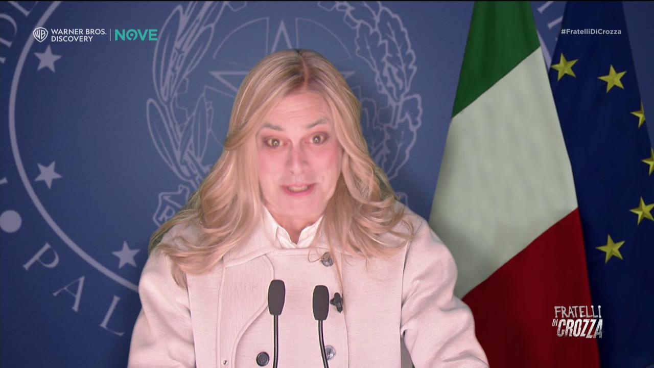 Crozza-Meloni ringrazia Trump: "Con gli insulti mi hai resuscitata ...