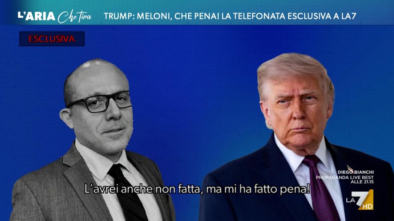 Trump a La7: "Meloni mi implorava per una foto, mi ha fatto pena" - la ...